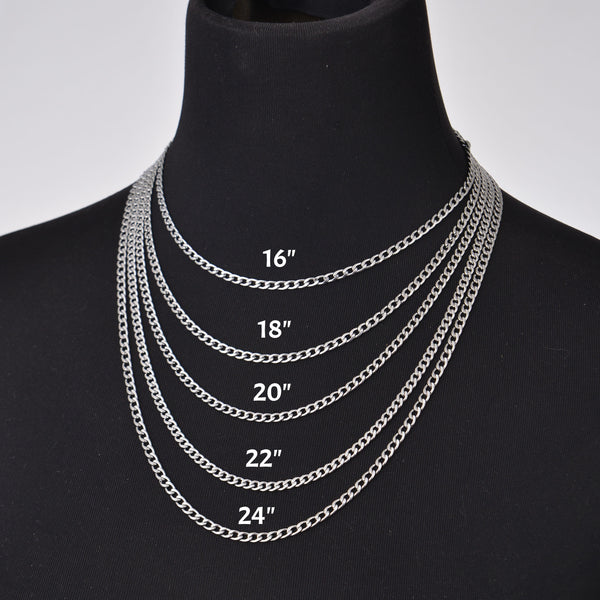 Engraved Necklace - Cuban And Rope Necklace | Pendantify