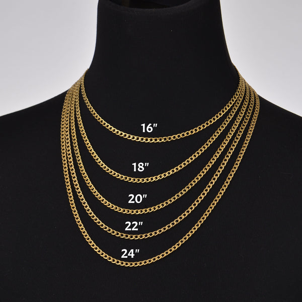 Engraved Necklace - Cuban And Rope Necklace | Pendantify