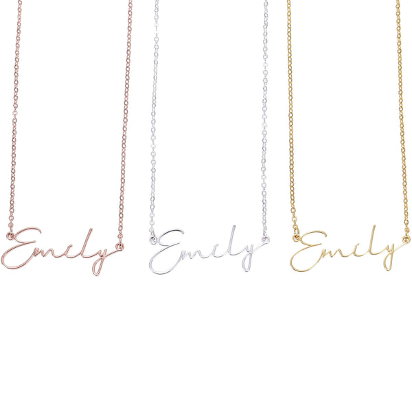 Name Necklaces - Custom Cursive Name Necklace | Pendantify