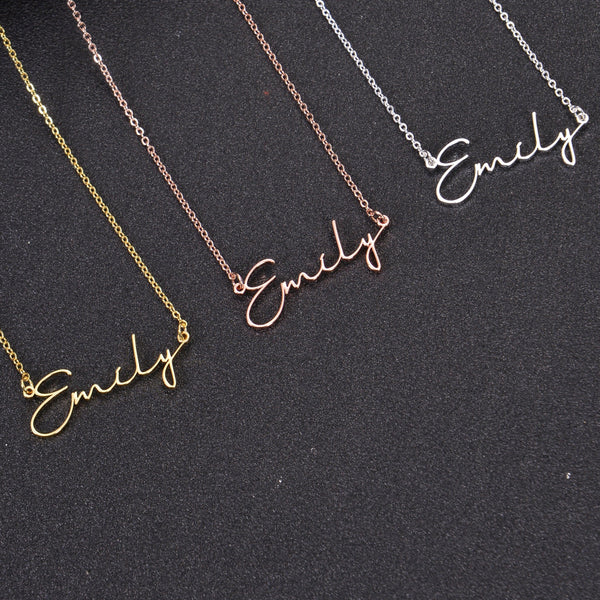 Name Necklaces - Custom Cursive Name Necklace | Pendantify