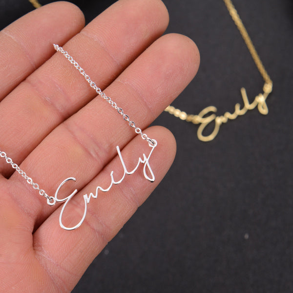 Name Necklaces - Custom Cursive Name Necklace | Pendantify